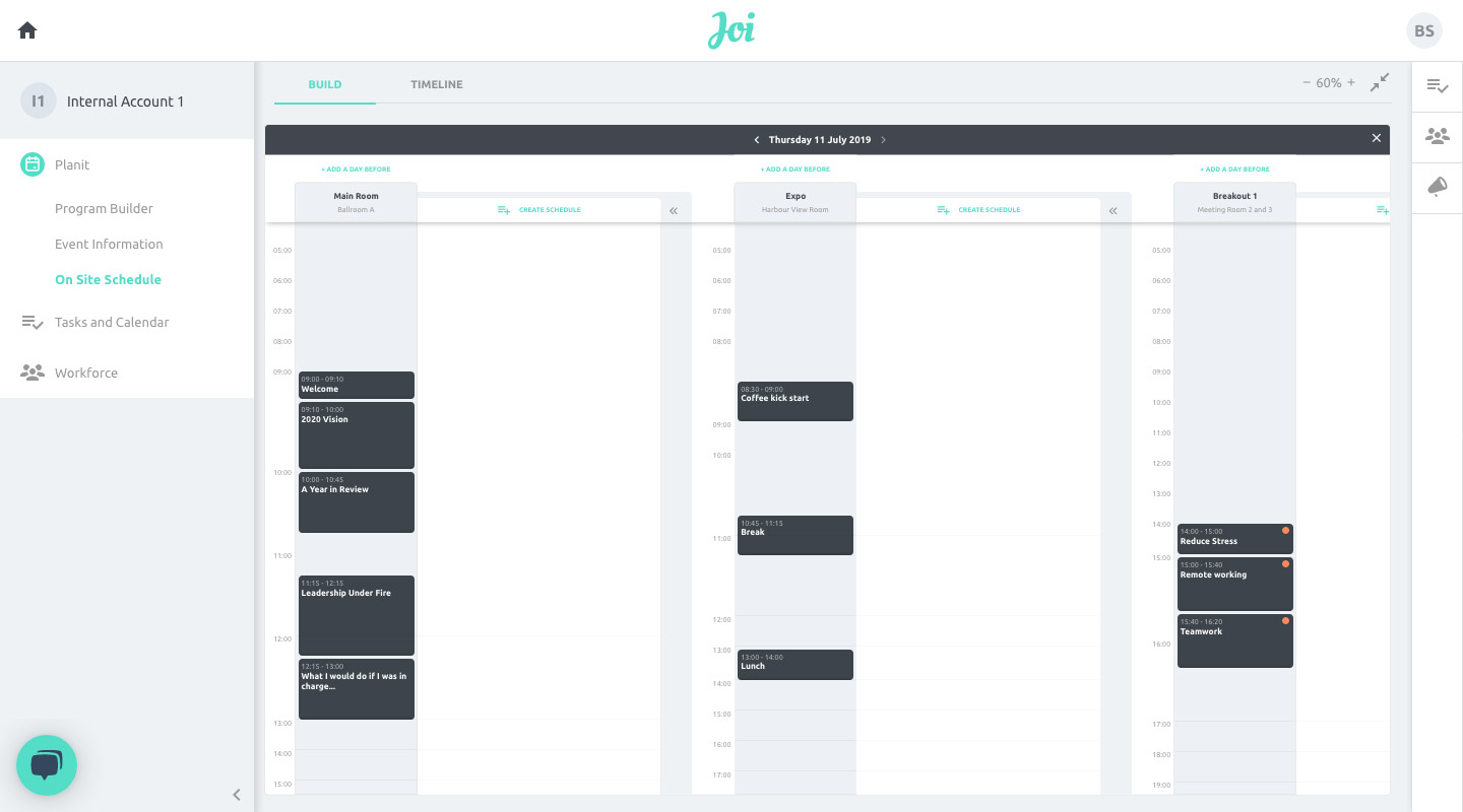 Building Programs & Schedules | Quickstart Guide • Joi